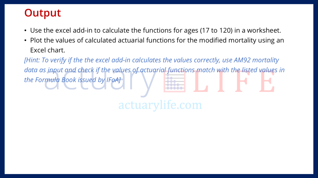 Excel add-in to calculate actuarial functions - ActuaryLife